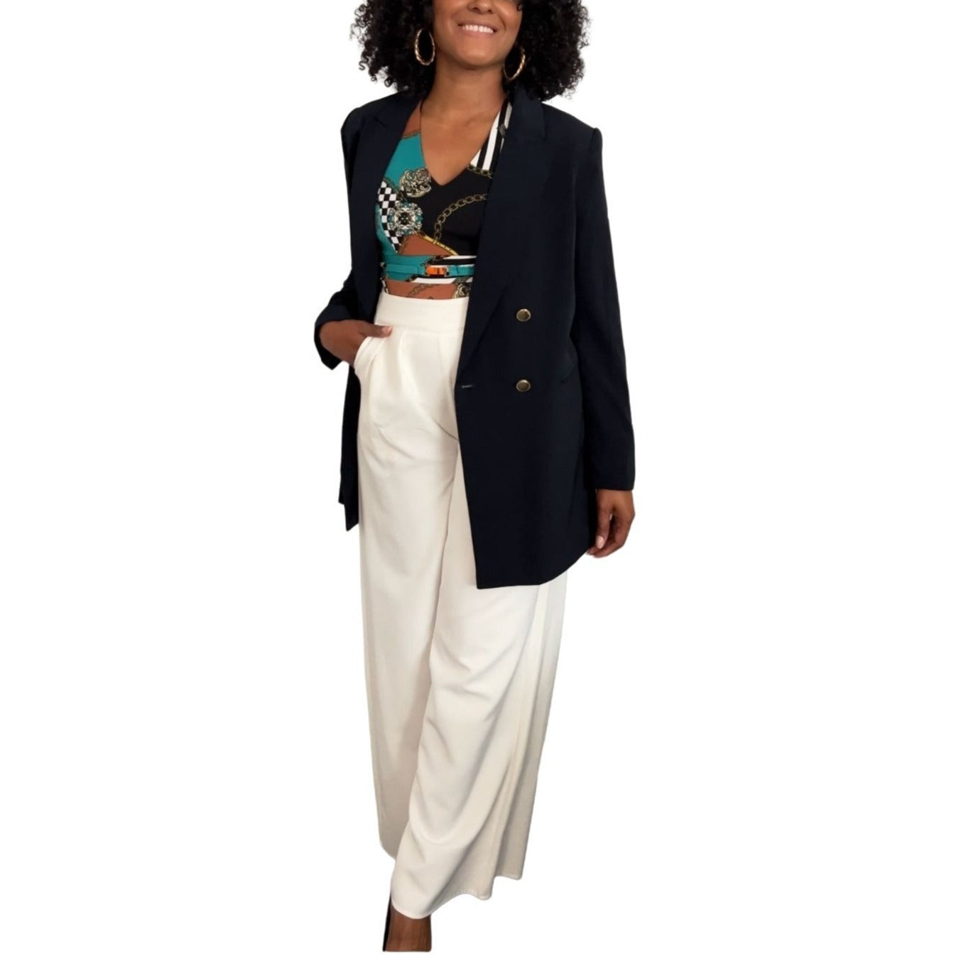 Navy Oversized Blazer - 12 – AJA Brand