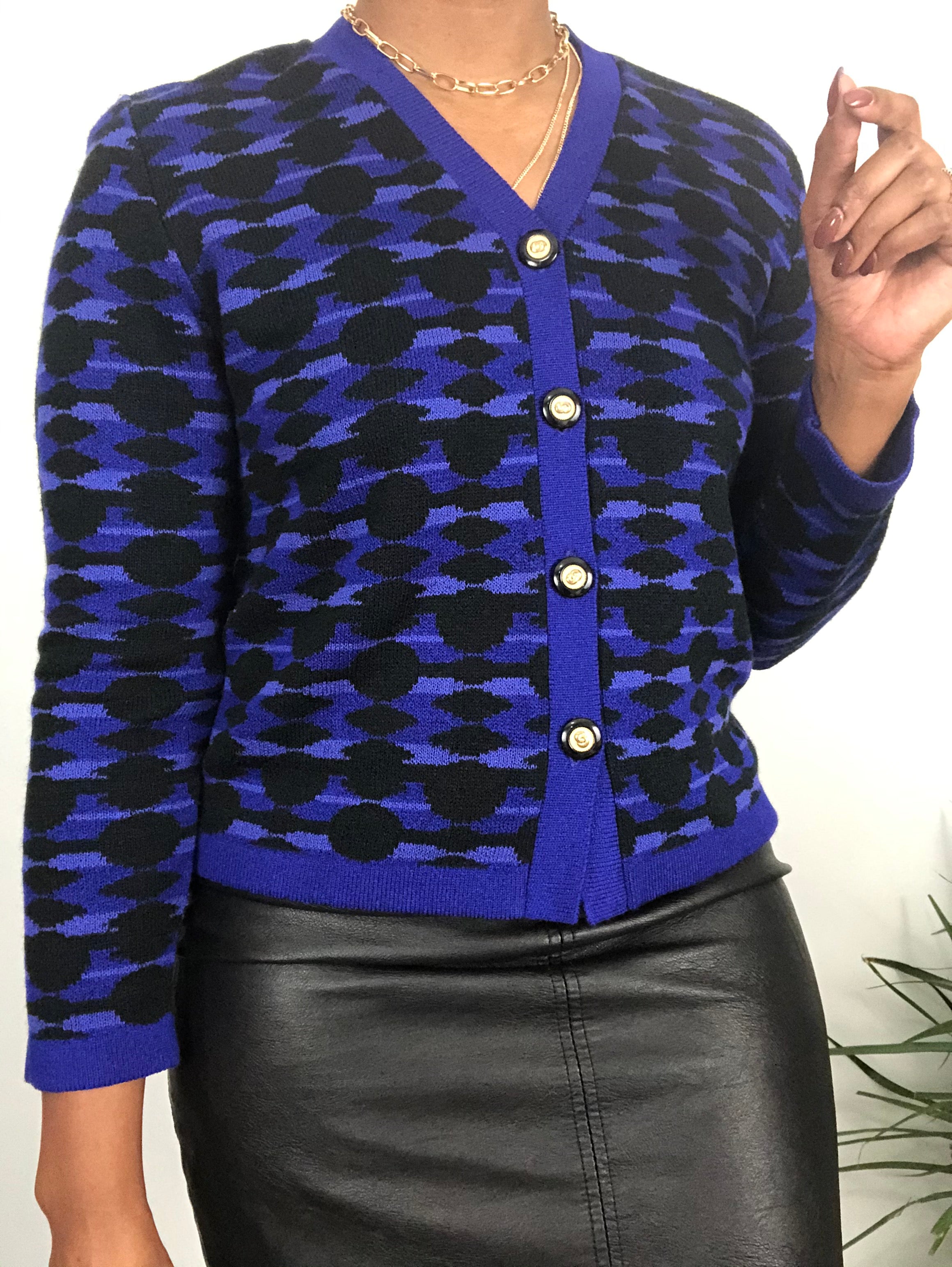 Purple Vintage Cardigan - S – AJA Brand